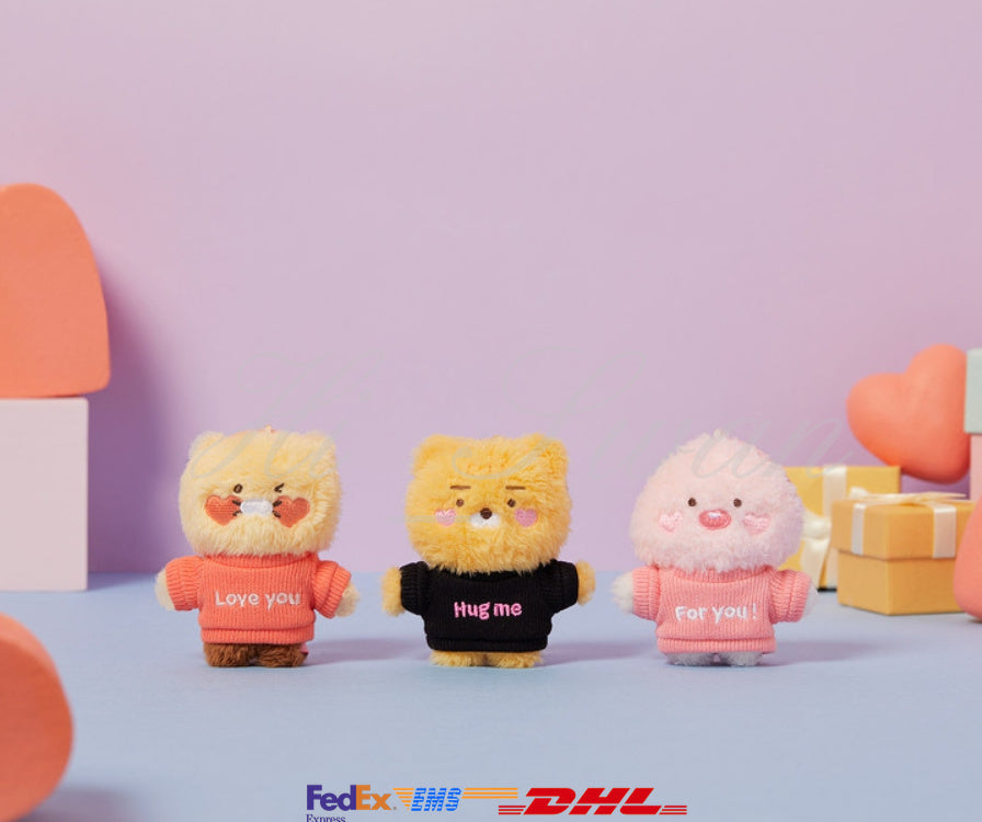 [KAKAO FRIENDS] Love LoveYou Puffy Key Ring Choonsik Ryan Apeach OFFIC – HISWAN