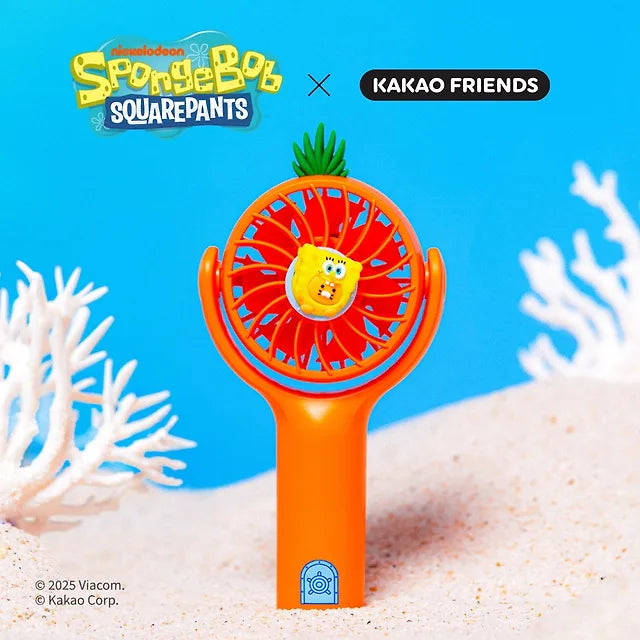 [Kakao Friends]SpongeBob x Kakao Friends Mini Fan_Chunsik – HISWAN