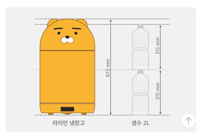 [KAKAO FRIENDS] - Ryan Refrigerator OFFICIAL MD – HISWAN