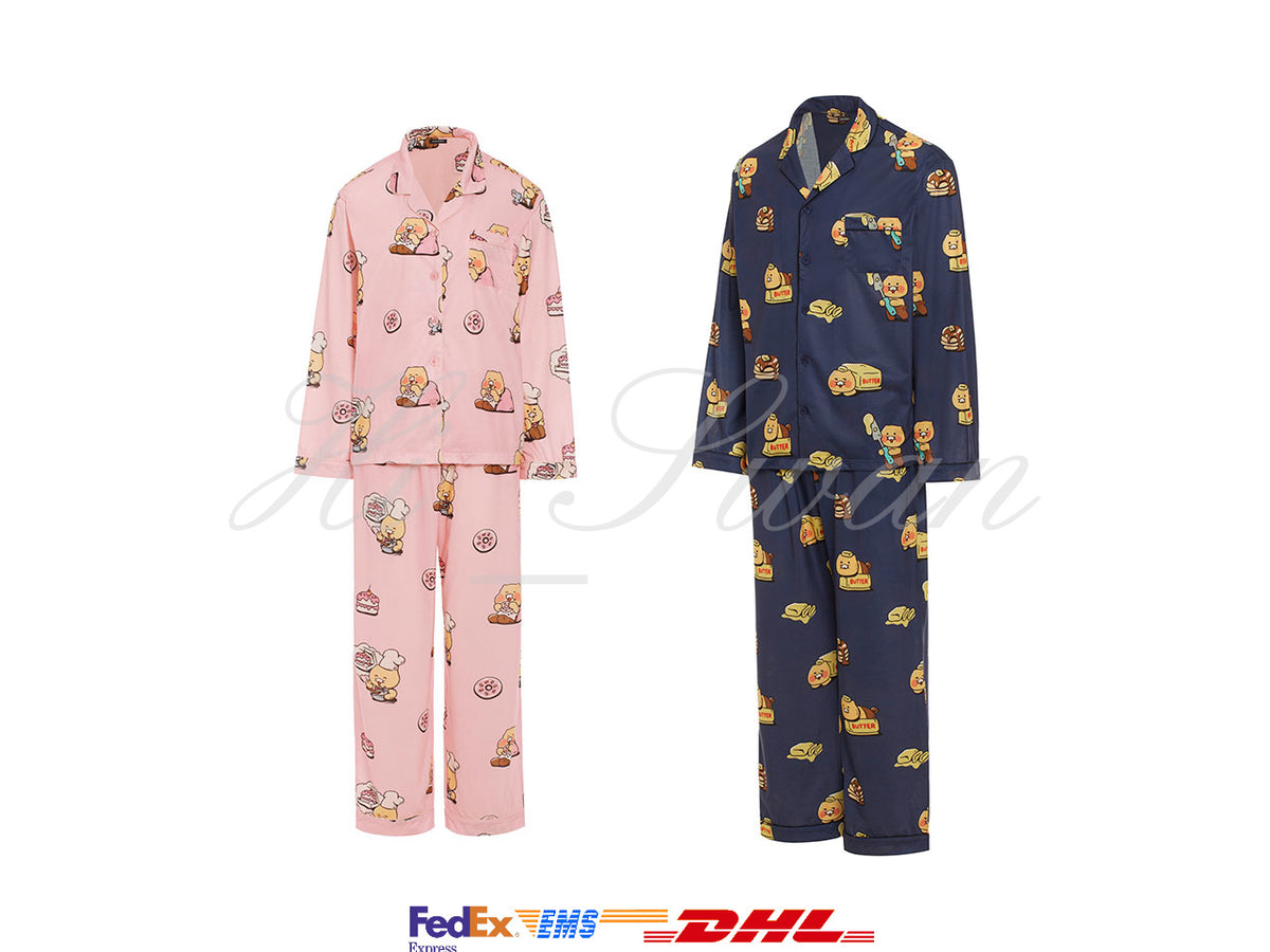 [KAKAO FRIENDS] Baking Time Choonsik Pajama Set OFFICIAL MD – HISWAN