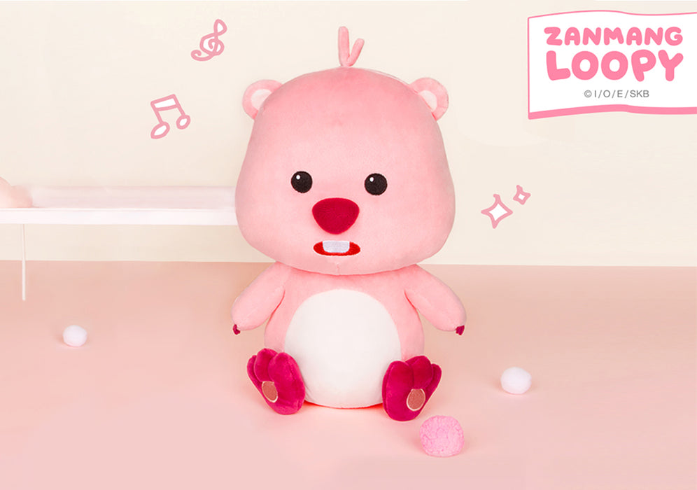 [KAKAO FRIENDS] Zanmang Loopy Sitting Plush Doll 30cm OFFICIAL MD – HISWAN