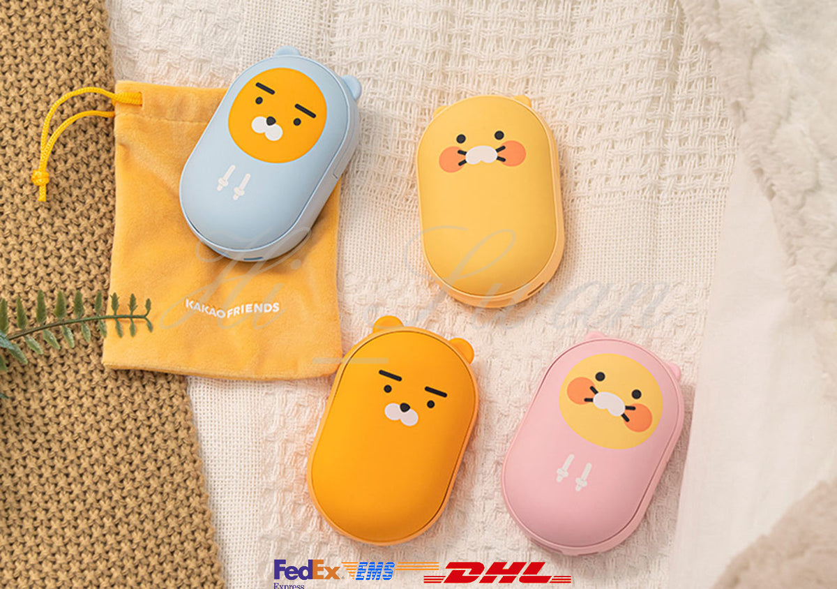 [KAKAO FRIENDS] Pebble Portable Charger Hand Warmer OFFICIAL MD – HISWAN